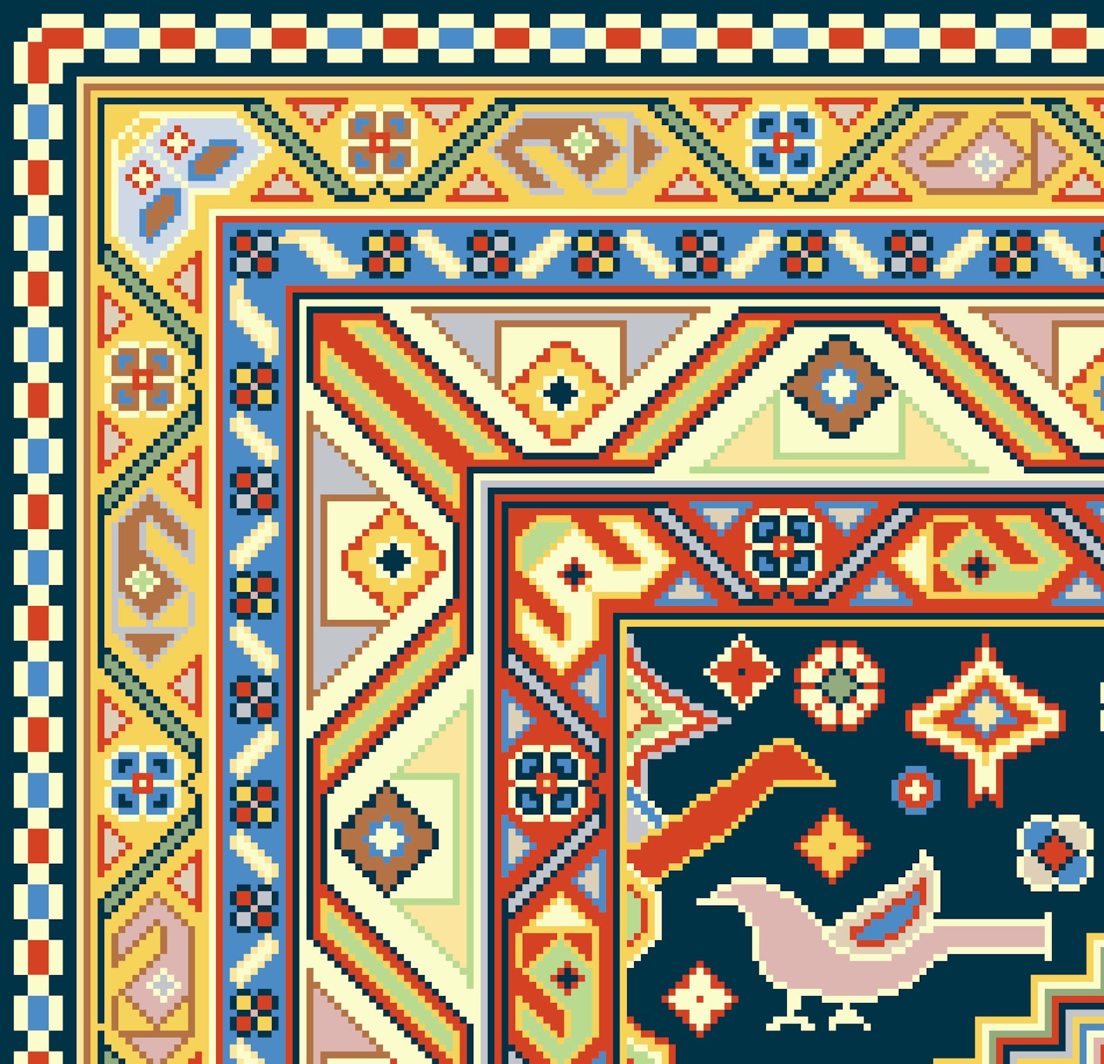 Patterned Rug / Patterns Digital / Plan / Carpet Map / Rug / Map ...