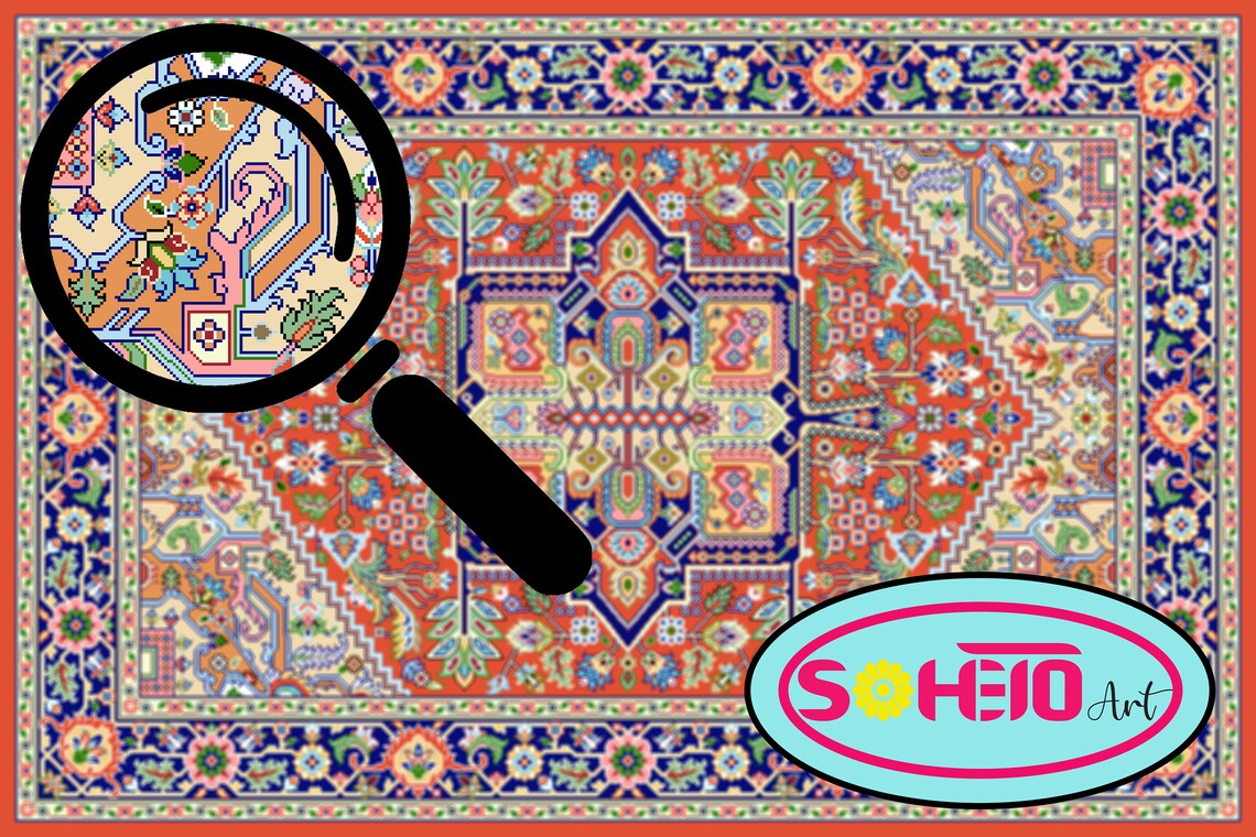 Patterned Rug / Patterns Digital / Plan / Carpet Map / Rug / Map ...