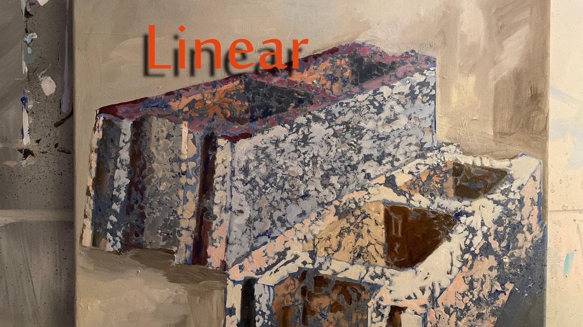 Original Acrylic Painting - Linear - Etsy