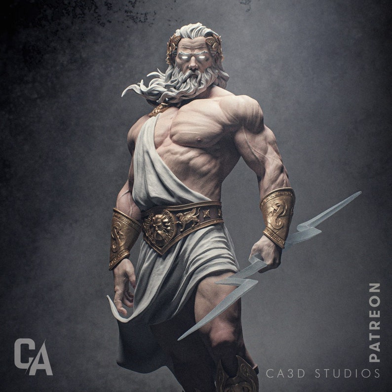 Zeus God of Lightning - Etsy