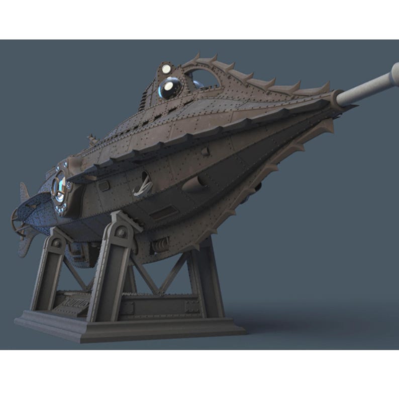 Nautilus Submarine Art: Illuminated Underwater Vessel - Etsy