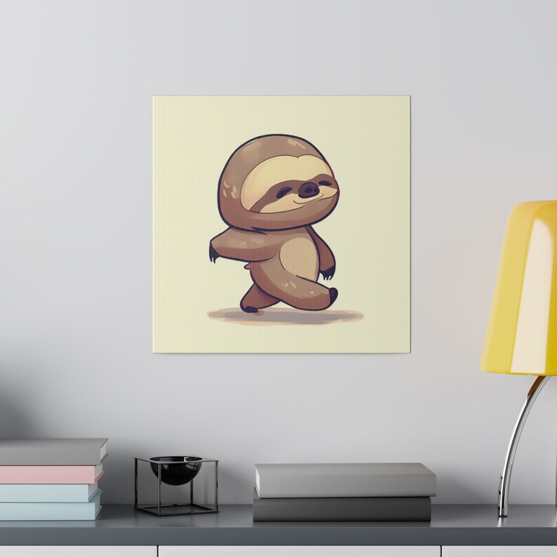 Sloth Walking Cartoon Printable - Etsy