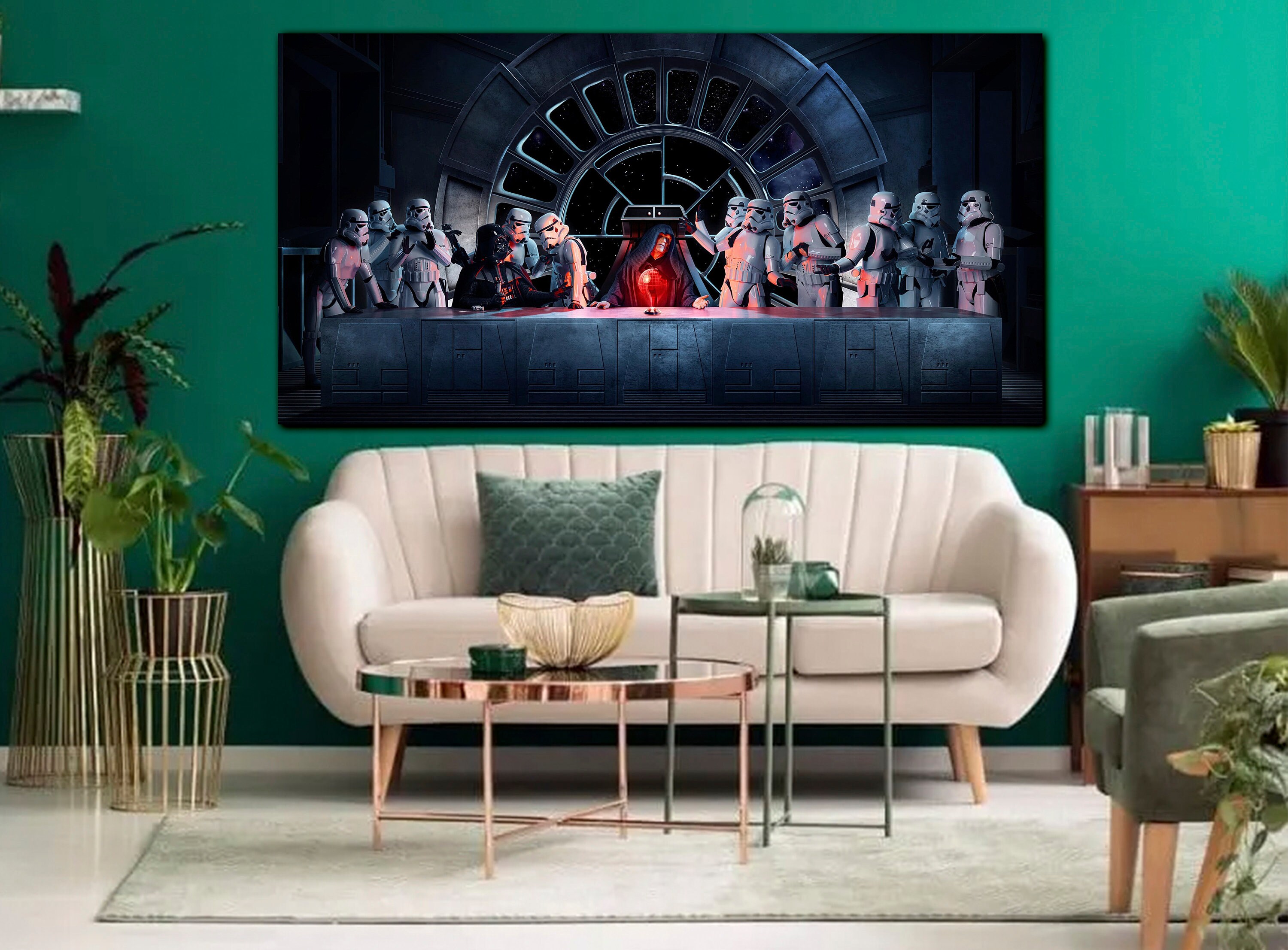 The Last Supper Wall Art, Darth Vader Last Canvas Wall Art, Darth Vader ...