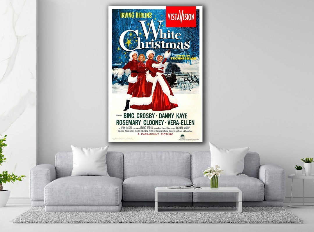 White Christmas Movie Canvas Wall Art, Holiday Nostalgia: Inspiring ...