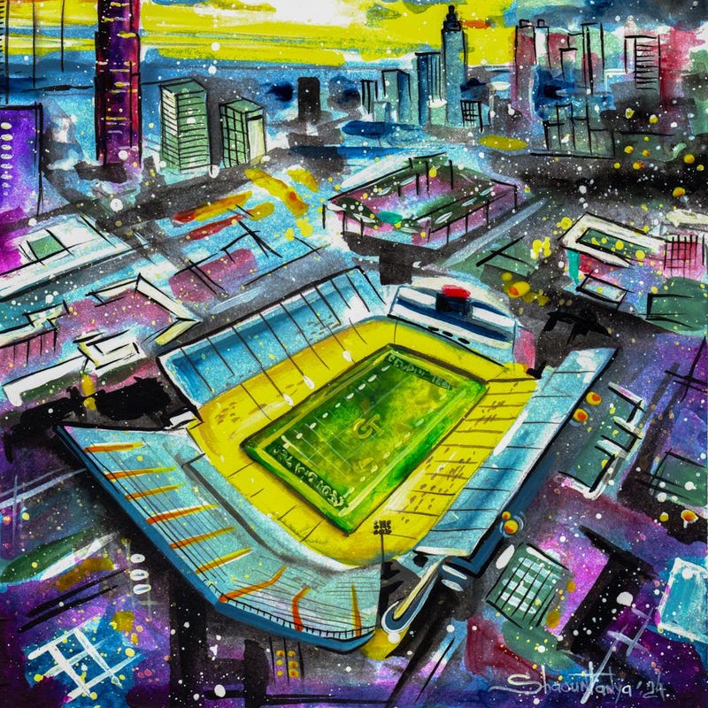 Georgia Tech Art - Etsy