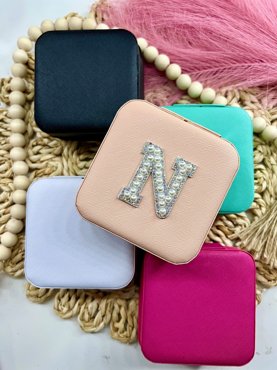 Monogram Travel Jewelry Box - Etsy