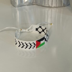 Palestine Flag Bracelet. Adjustable Unisex Bracelet - Etsy