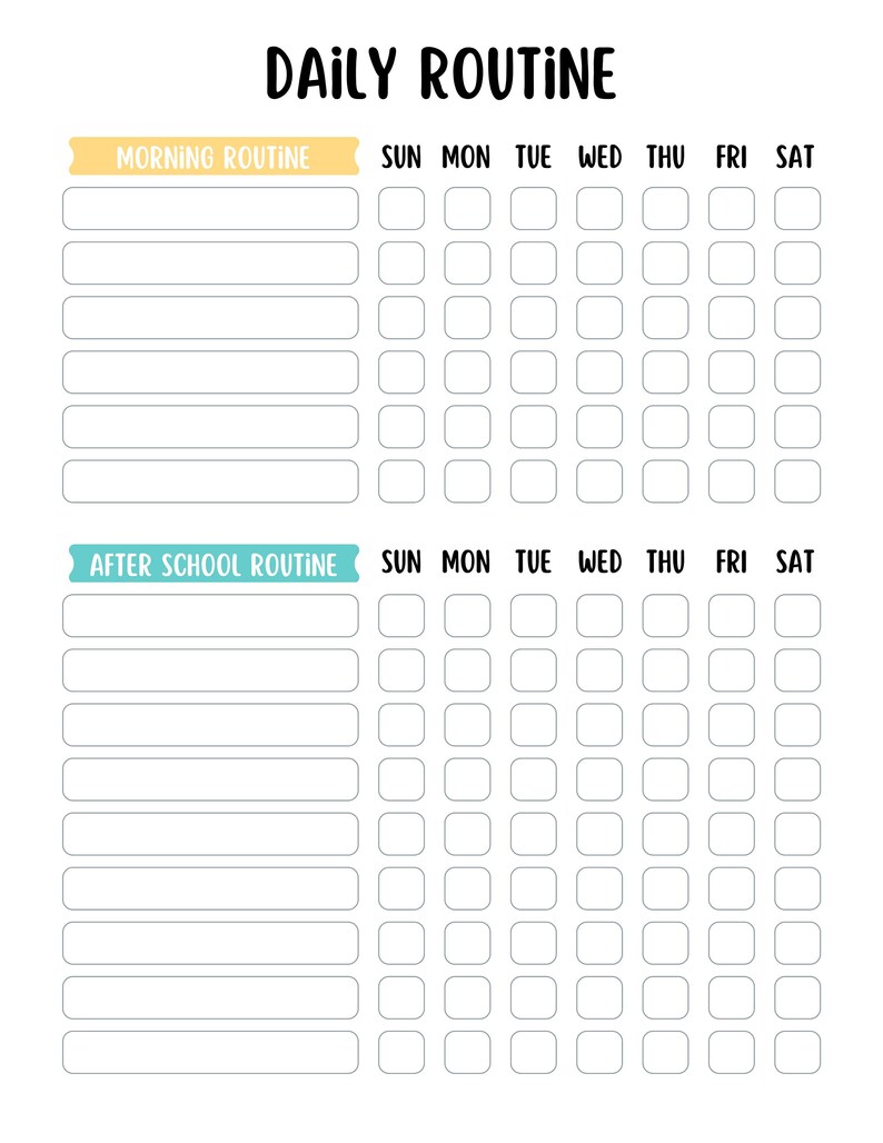 DIY Back to School Routine - Etsy