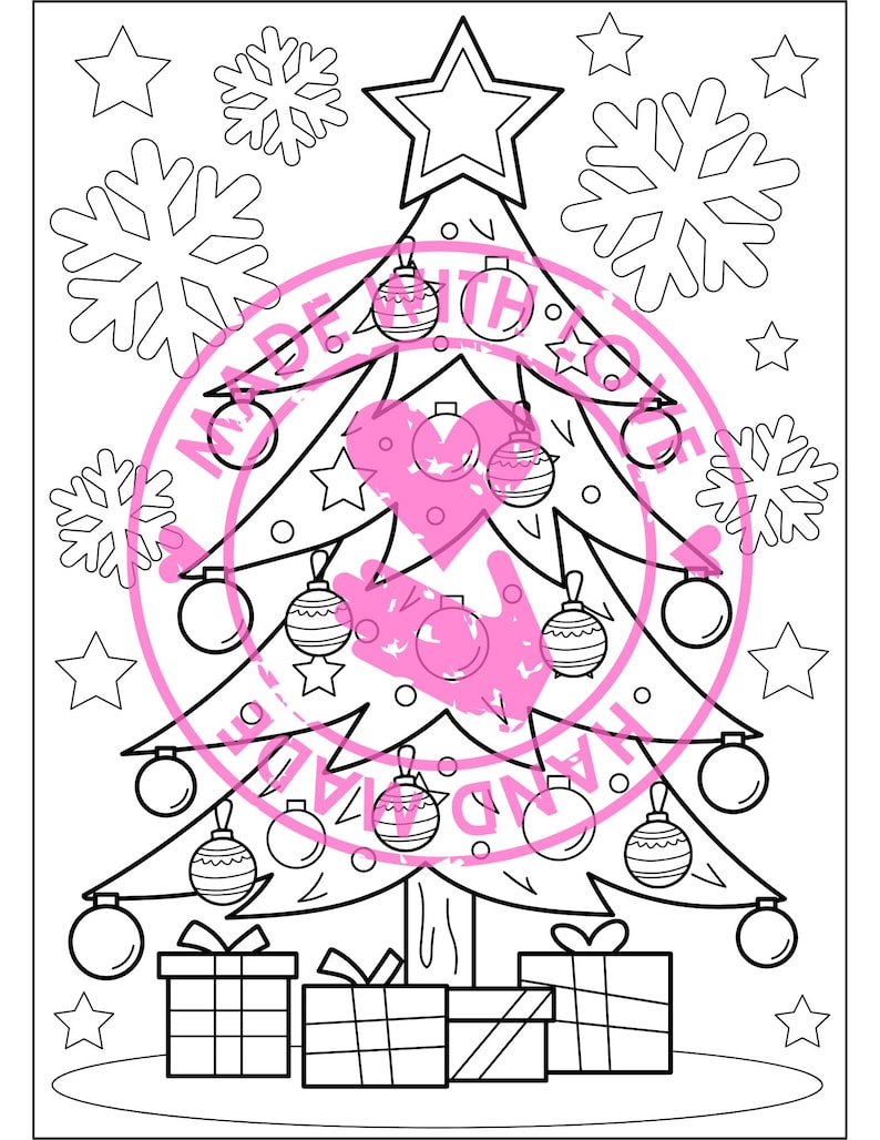 Kids Color Pages, Christmas, Coloring, Activities - Etsy