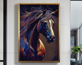 Dancing Spring Horse Animal Art the Galloping Horse - Etsy