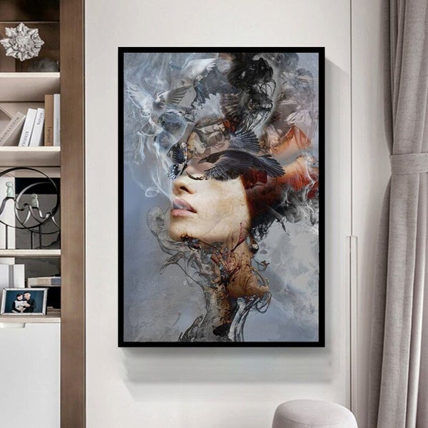 Abstract Women Print - Etsy