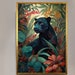 Black Panther Canvas Wall Art, Black Panther Canvas Print, Panther ...