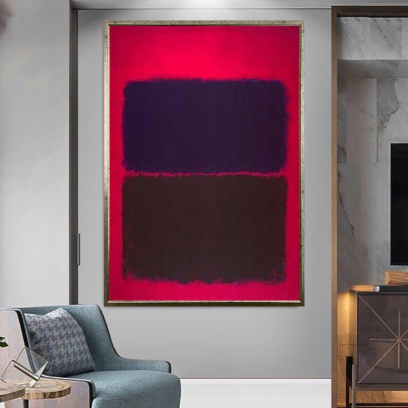 Mark Rothko Red & Black Reproduction Modern Painting Abstract - Etsy