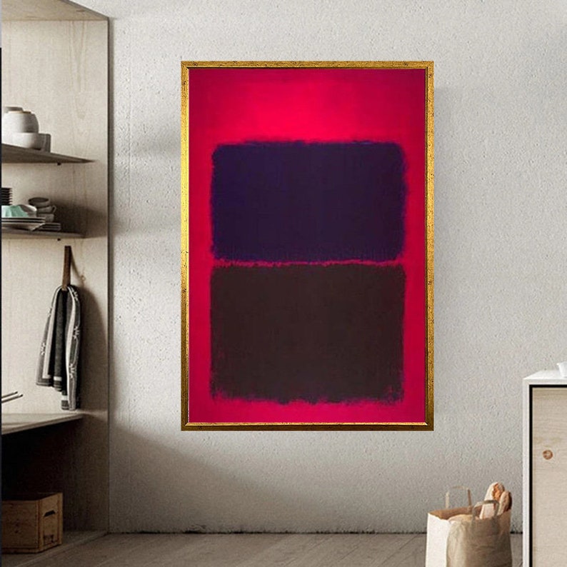 Mark Rothko Red & Black Reproduction Modern Painting Abstract - Etsy