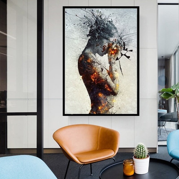 Abstract Broken Heart Drawings