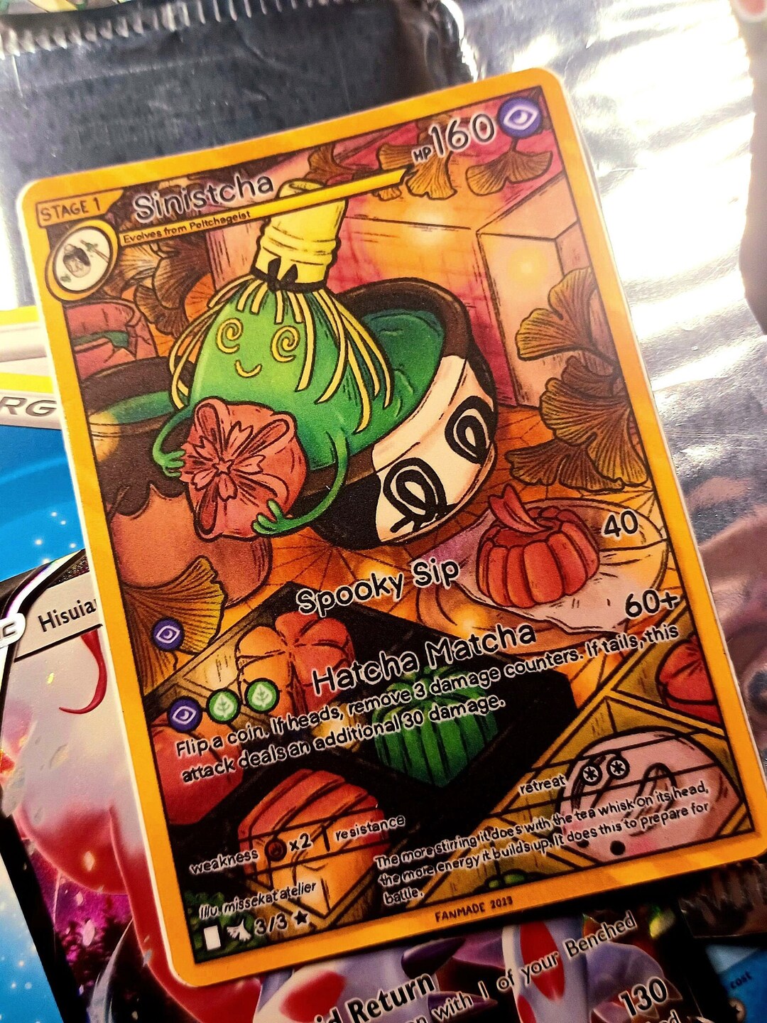 Pocket Monster Card Matcha Ghost Secret Art Illustration Rare Matte ...