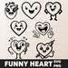 Funny Heart SVG Bundle, Valentine Heart Svg, Heart Svg File, Heart Png ...