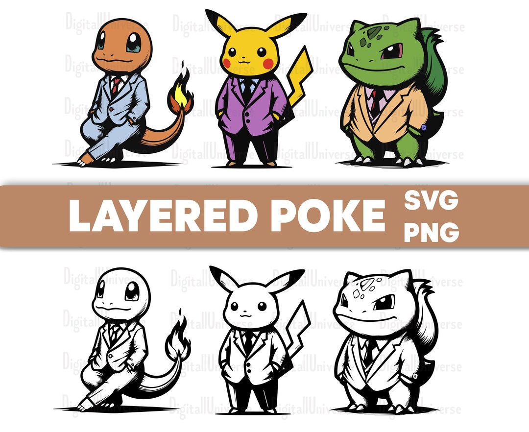 Layered Animals SVG Bundle: Cartoon Clipart (PNG, SVG) - Etsy