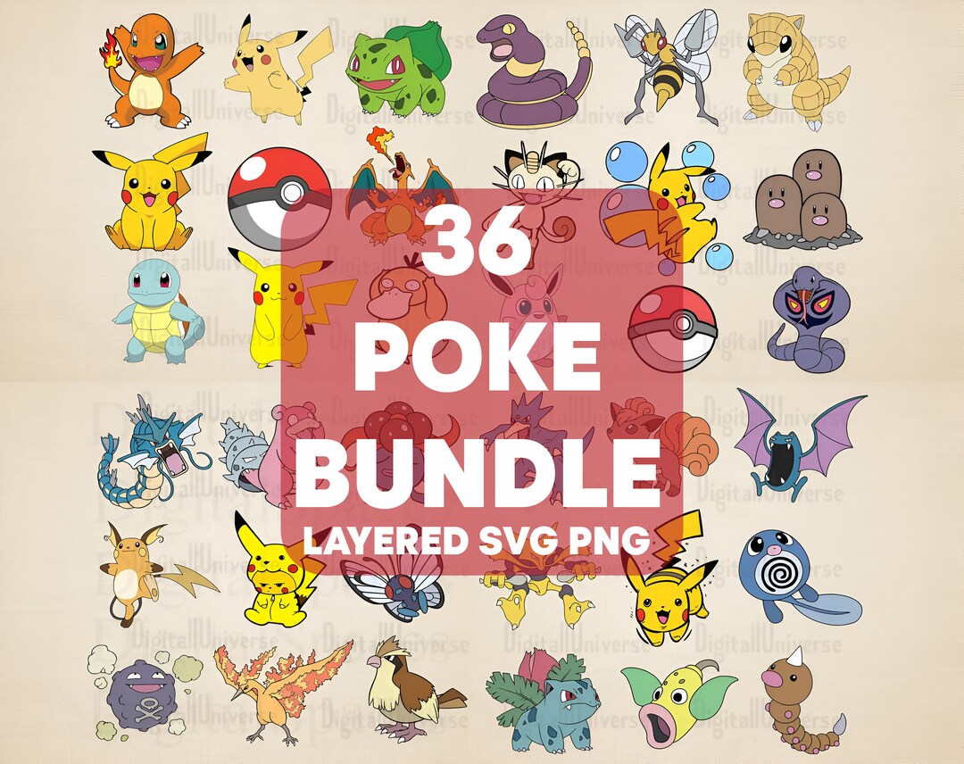 36 Animals SVG Bundle, Layered SVG Bundle, Cartoon Clip Art, Cartoon ...