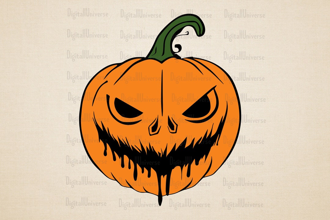Scary Pumpkin SVG for Cricut Pumpkin Face Svg Pumpkin Svg - Etsy