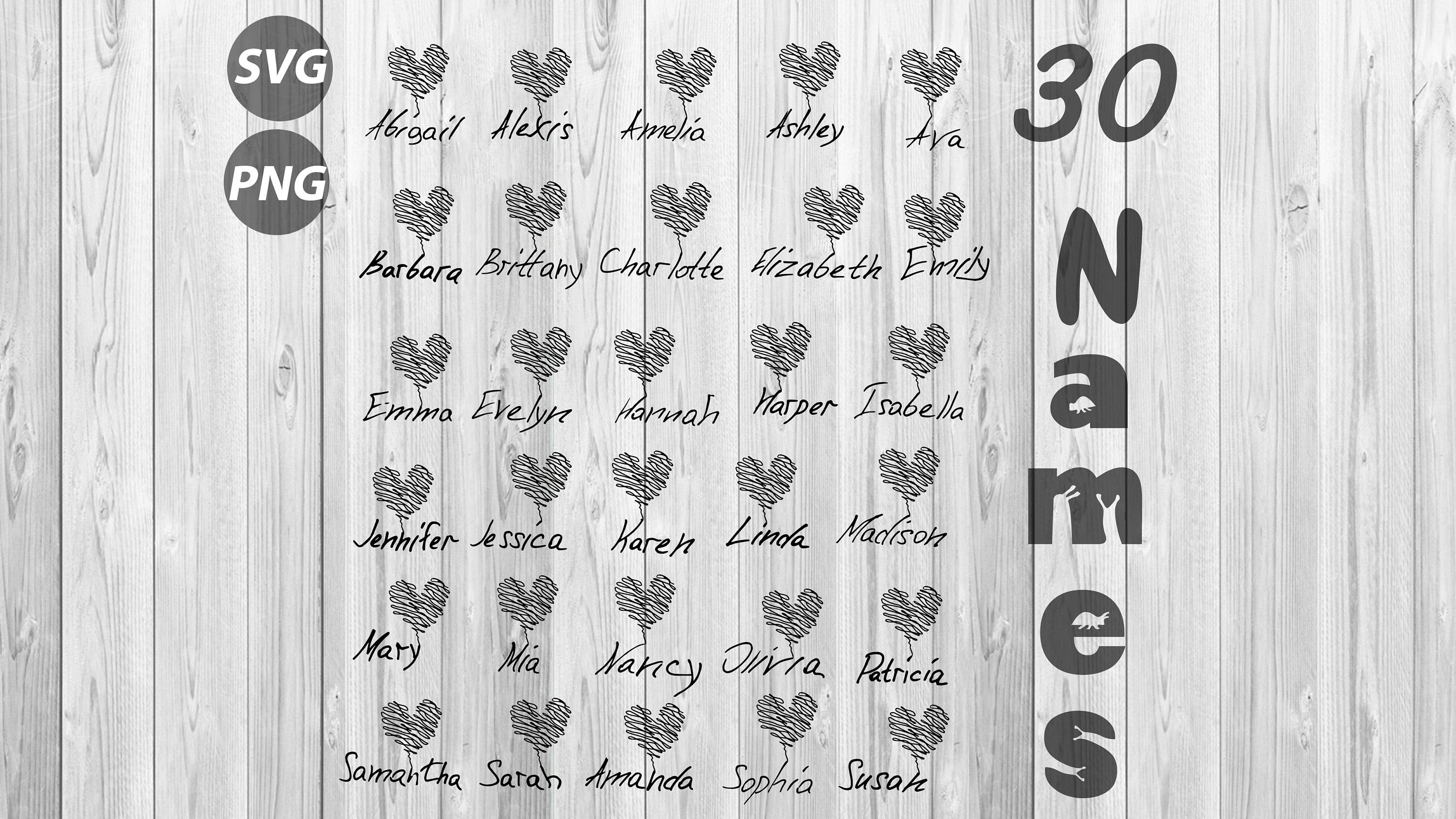 Custom Name Svg Personalized Name SVG Heart Name SVG 30 - Etsy