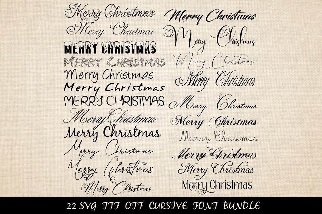 The Ultimate 22 Fonts, Font SVG Bundle, Cursive Font Bundle, Fonts for ...