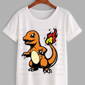 Charmander Svg, Layered SVG Bundle, Cartoon Clip Art, Cartoon SVG ...
