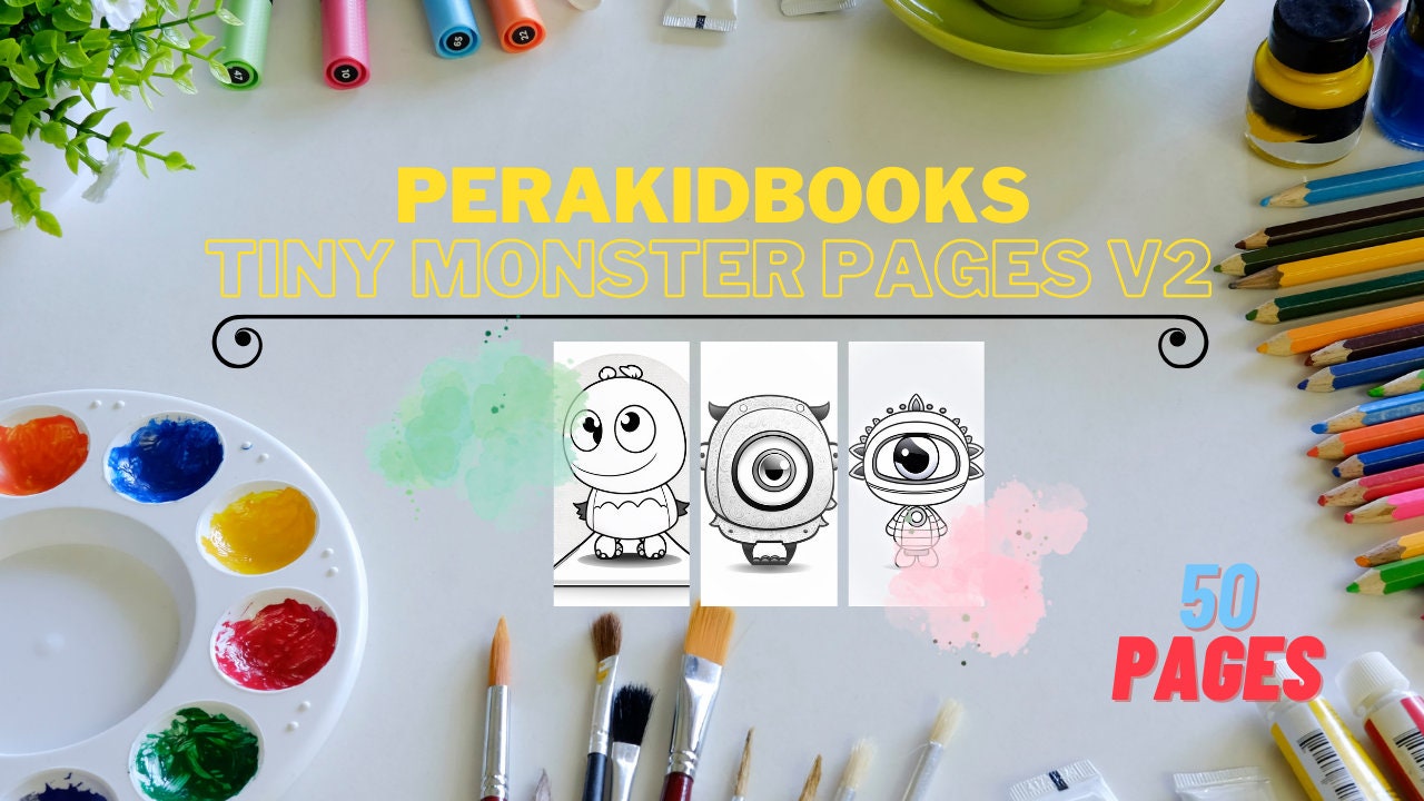 Funny Monster Coloring Pages Printable Coloring Pages - Etsy