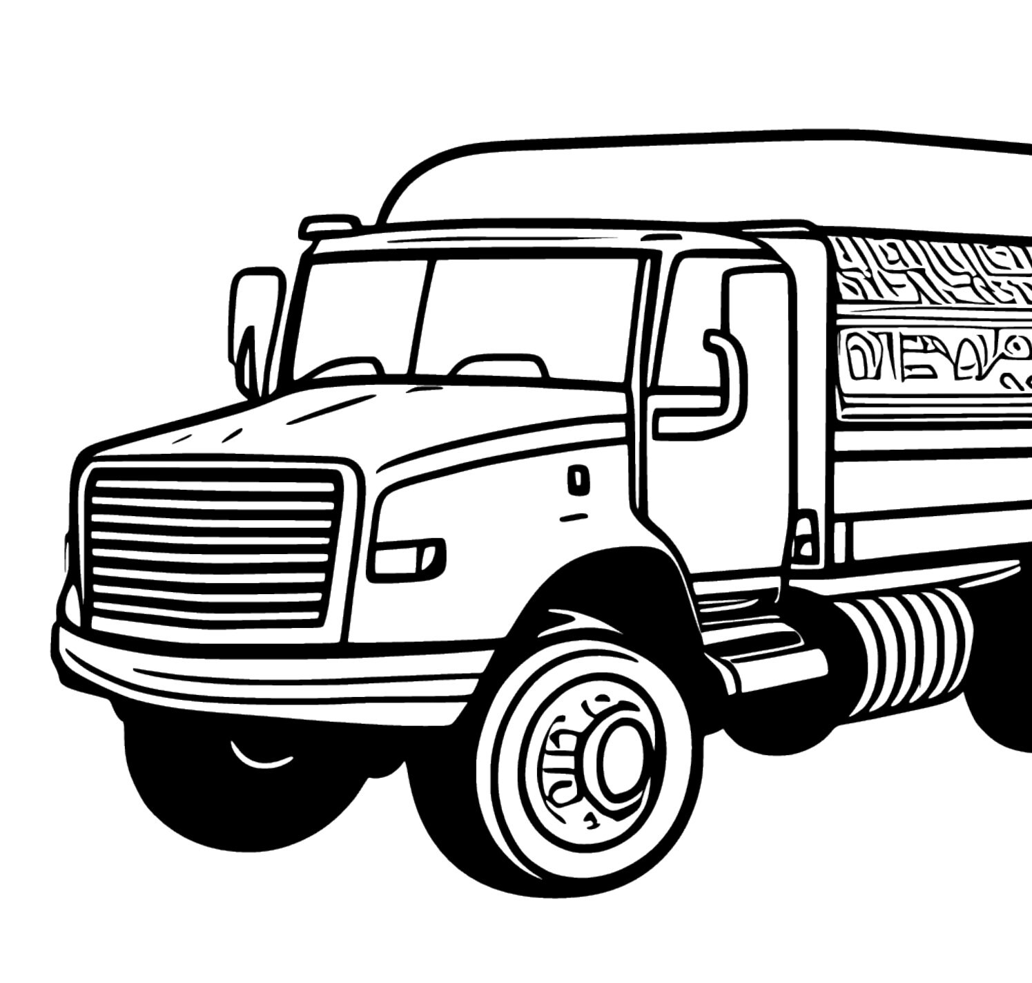Construction Coloring Pages for Kids, Truck Coloring Book, Printable ...