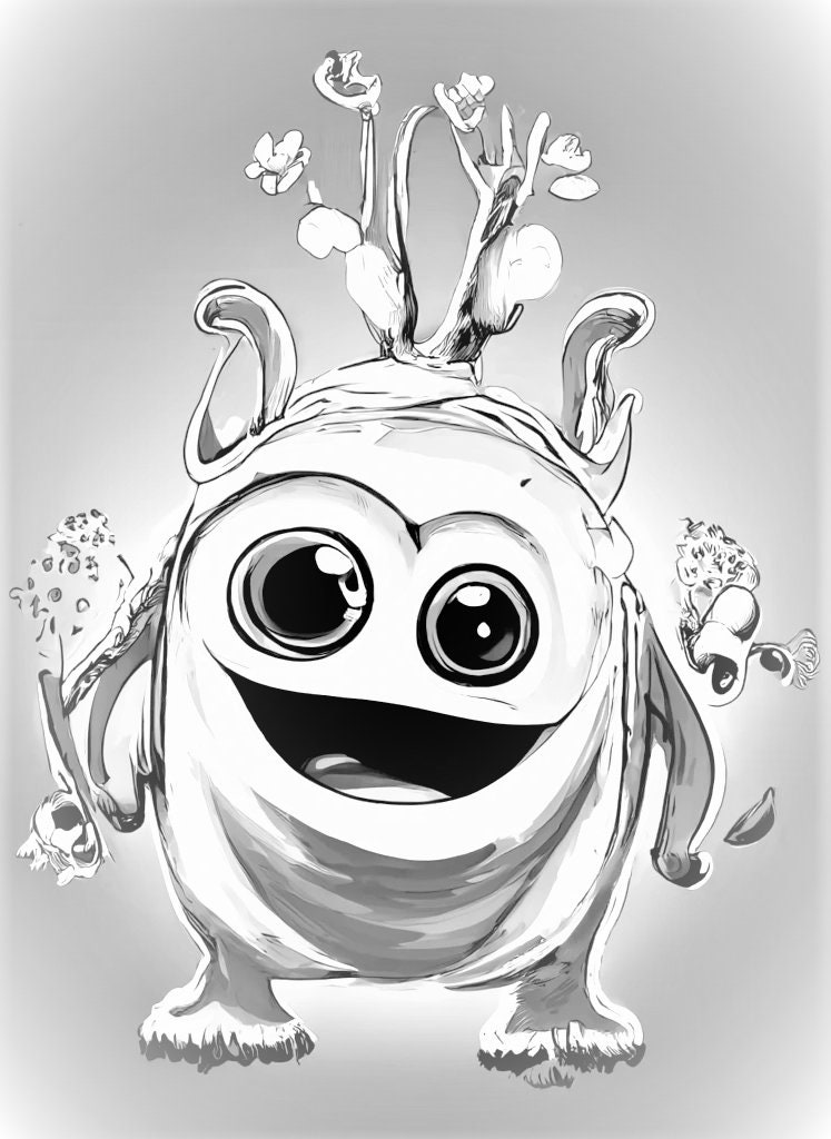 Funny Monster Coloring Pages, Printable Coloring Pages, Monster ...