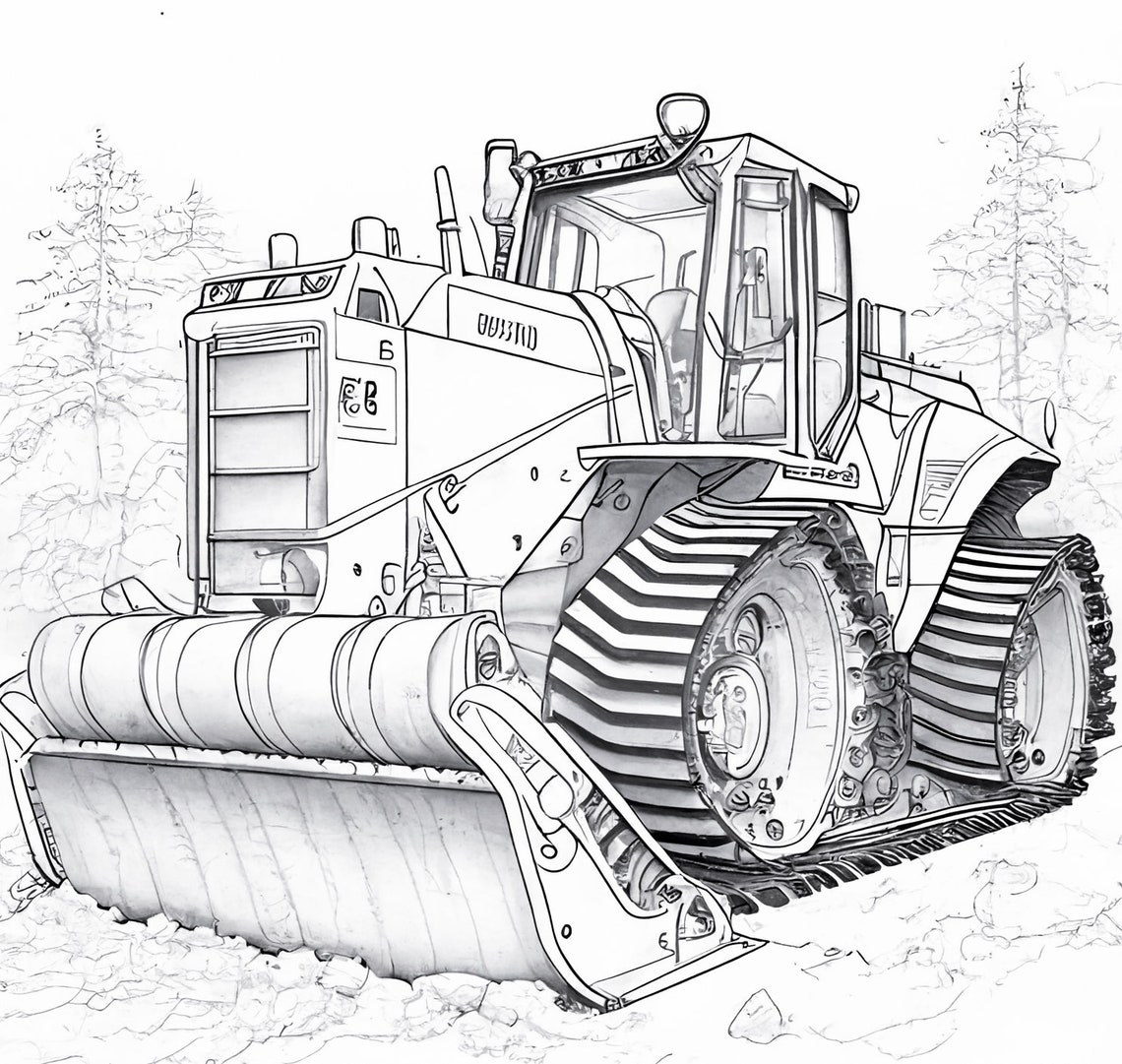Construction Coloring Pages for Kids, Truck Coloring Book, Printable ...