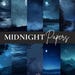 29 Midnight-themed Digital Background Papers | Dark Aesthetic, Starry ...