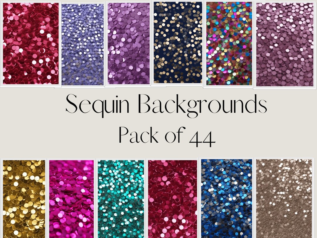 Sequin Digital Paper Backgrounds: 44 Glitter Textures (digital Download ...