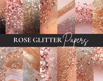 Gold Digital Paper Rose Gold Foil Digital Paper Pink Textures Metallic ...