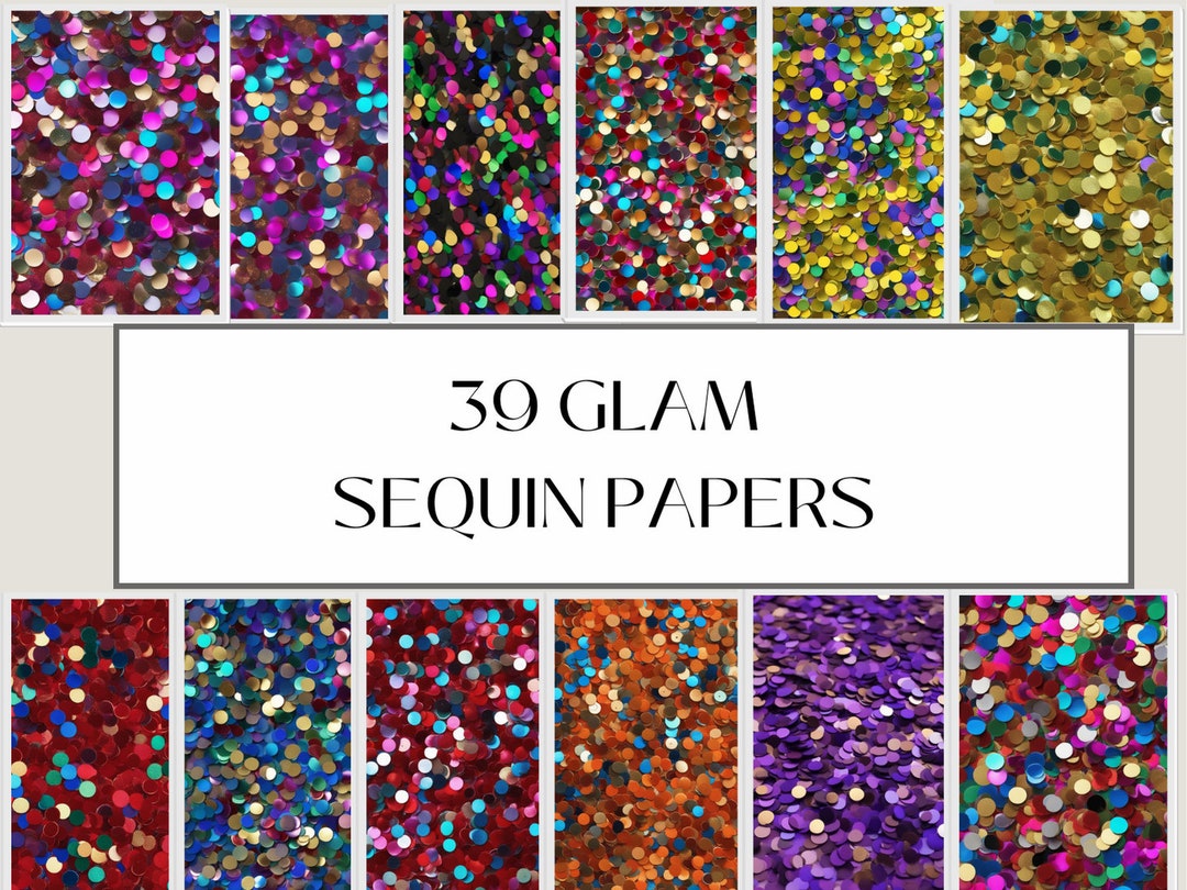 Sequin Digital Paper Backgrounds: 39 Glam Textures (digital Download ...