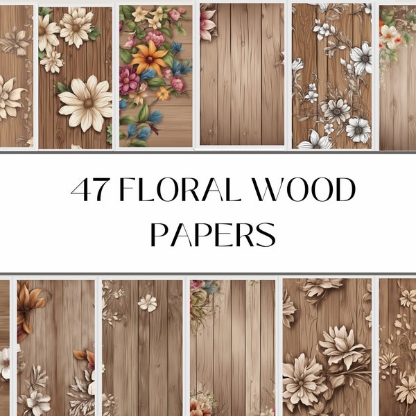 Digital Papers Wood - Etsy