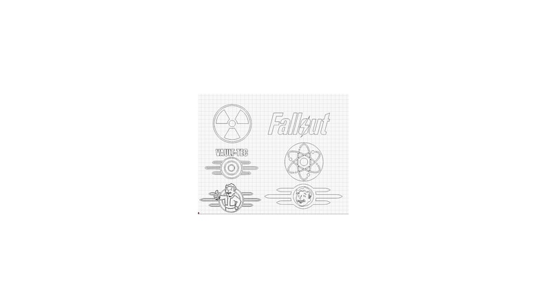 Fallout Decals Dxf 6 Pack - Etsy
