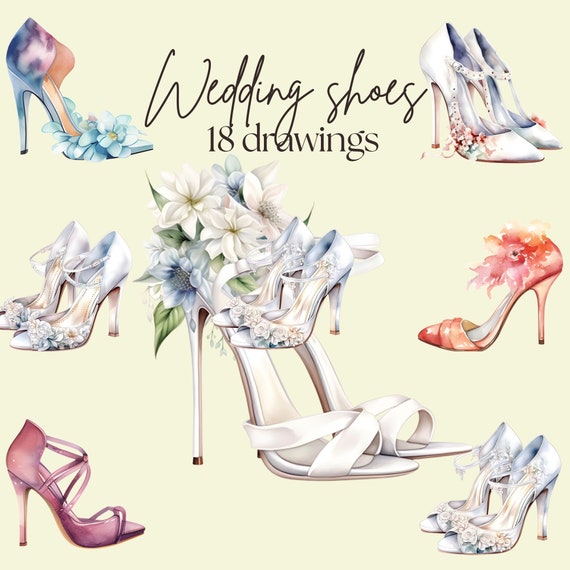 Wedding Shoe Clipart
