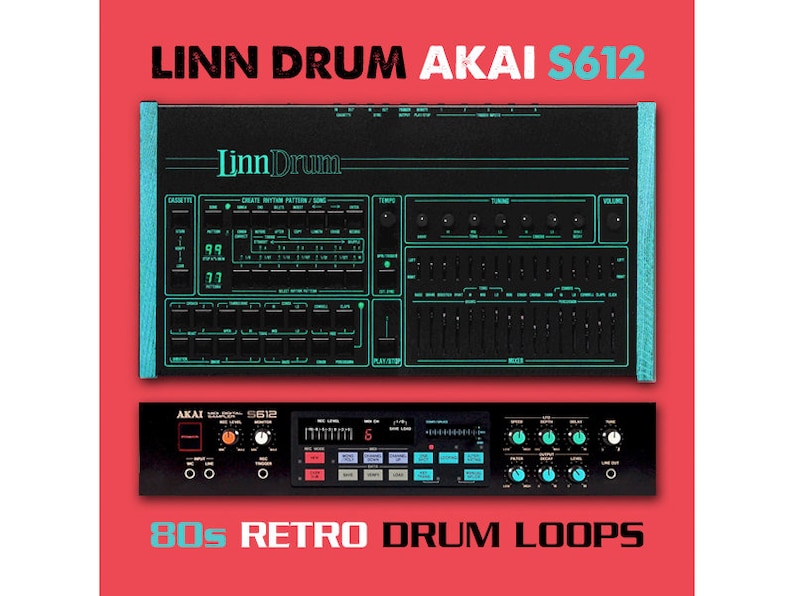 Linn Drum Akai S612 80s Retro Drum Loops - Synthwave Synth-pop Electro ...