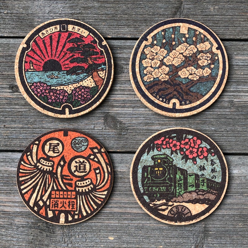 Coasters Anime Cork - Etsy