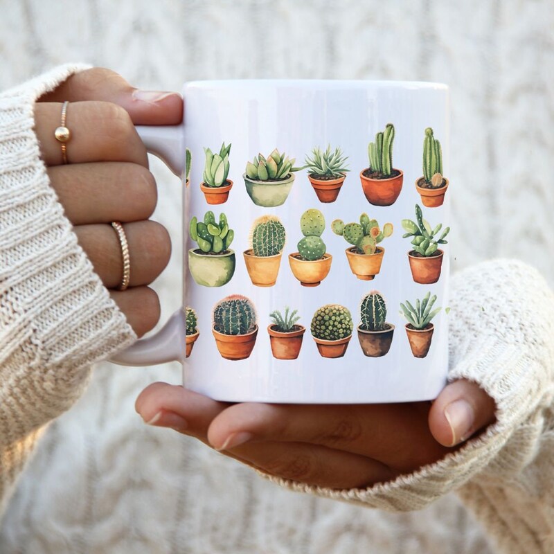 Cactus Mug - Etsy