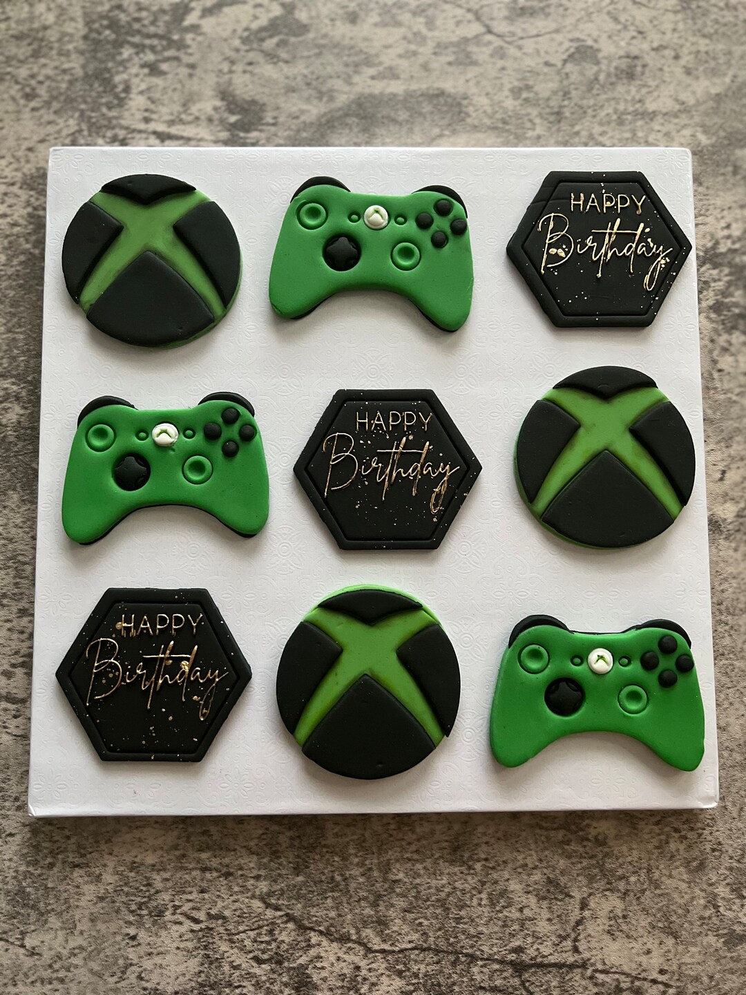 Xbox Birthday Fondant Topper Set - Etsy