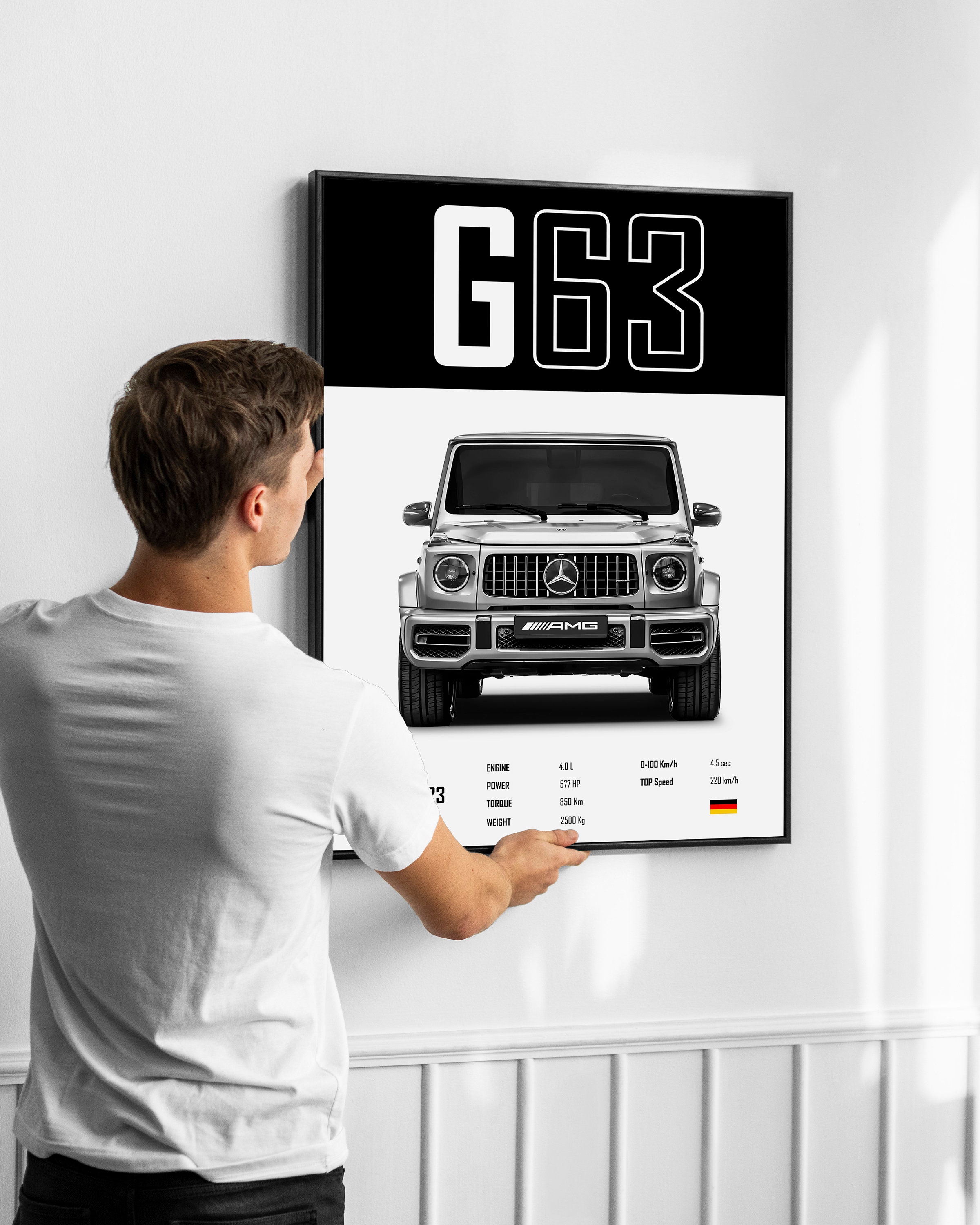 Mercedes G63 Supercar Poster Car for Man Instant Download - Etsy