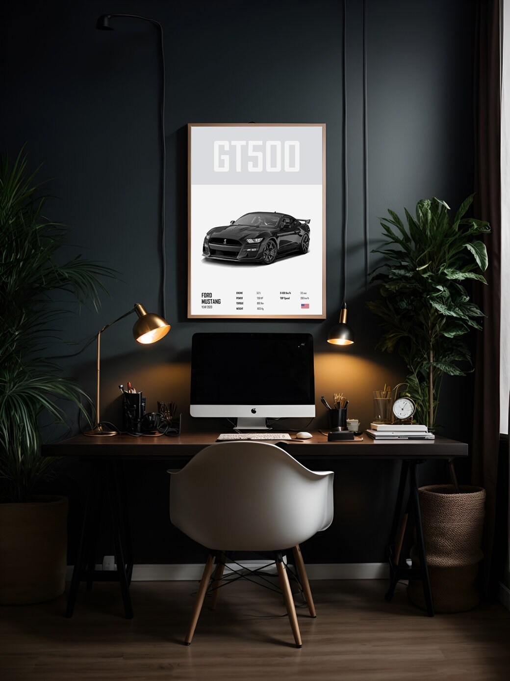 Ford Mustang GT500 Digital Car Poster for Man, Instant Download Print ...