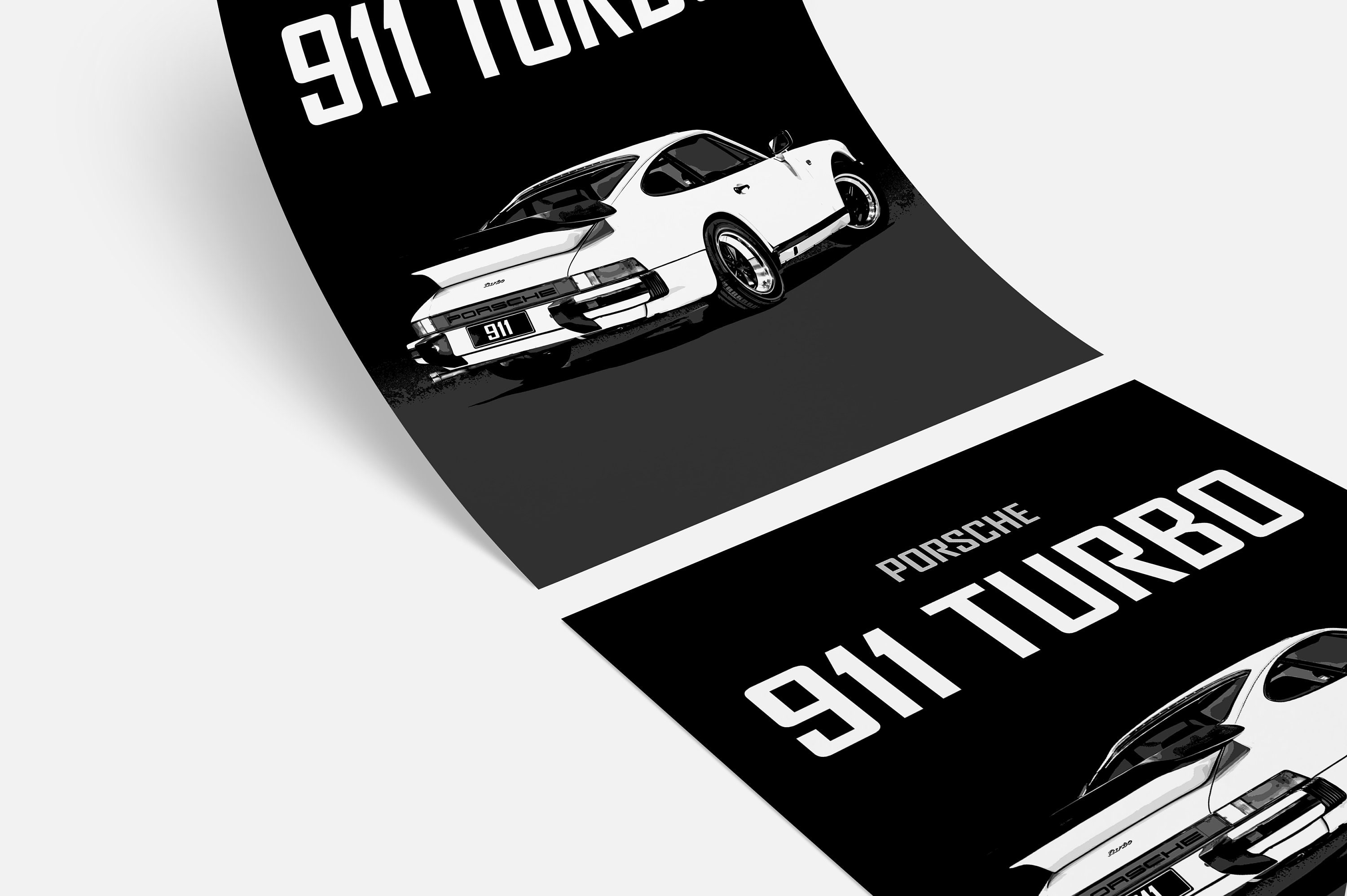 Porsche 911 Turbo Supercar Car Poster for Man, Instant Download Print ...