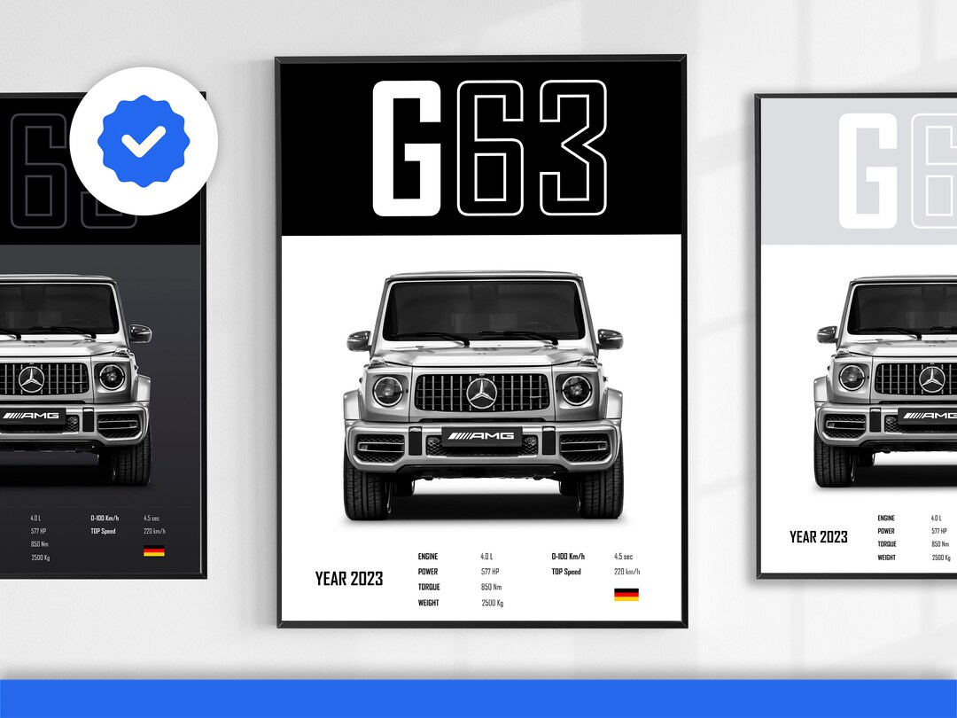 Mercedes G63 Supercar Poster Car for Man Instant Download - Etsy