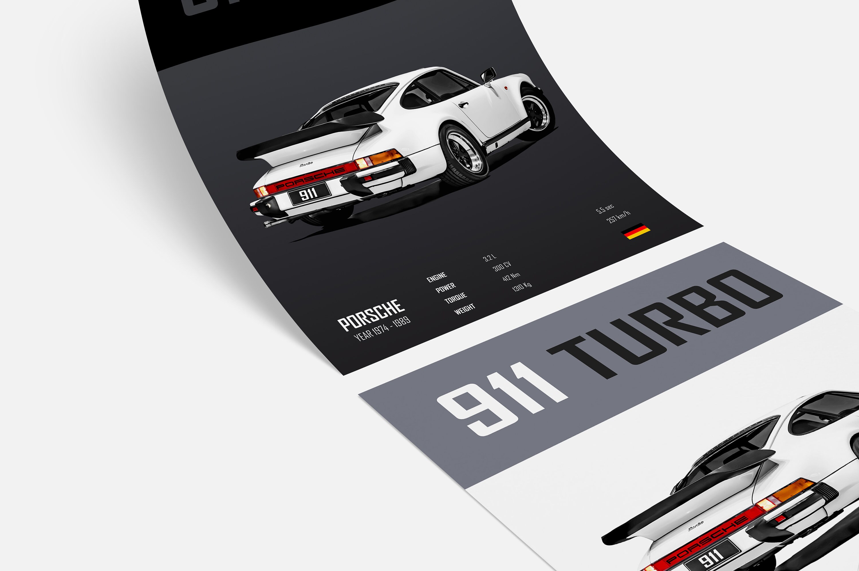 Porsche 911 Turbo Supercar Poster Car for Man Instant - Etsy