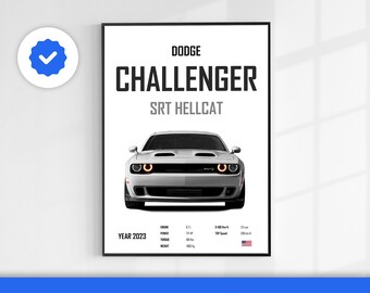 Dodge Challenger Hellcat - Etsy