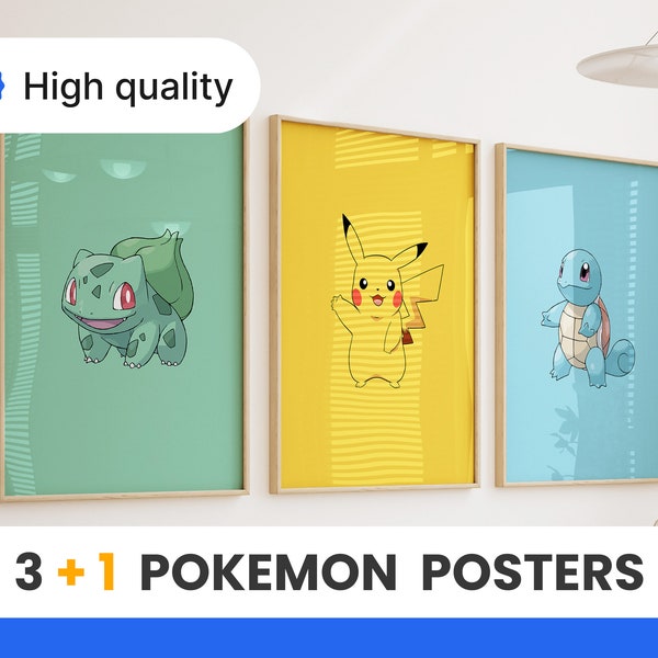 Pikachu Print - Etsy