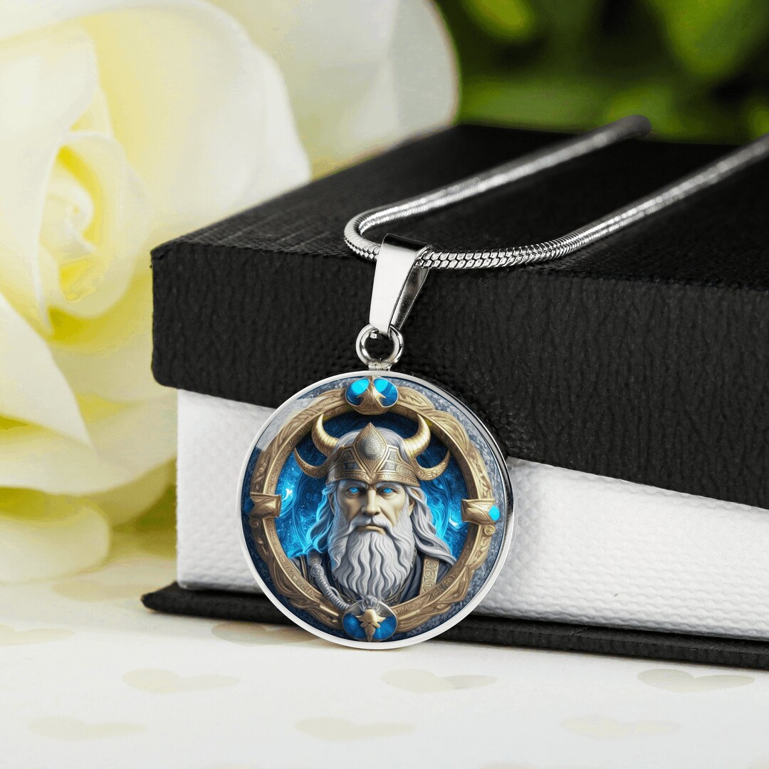 ODIN NECKLACE, Viking Necklace, Warrior Necklace, Norse Mythology, Norse Jewelry, Pagan Necklace ...